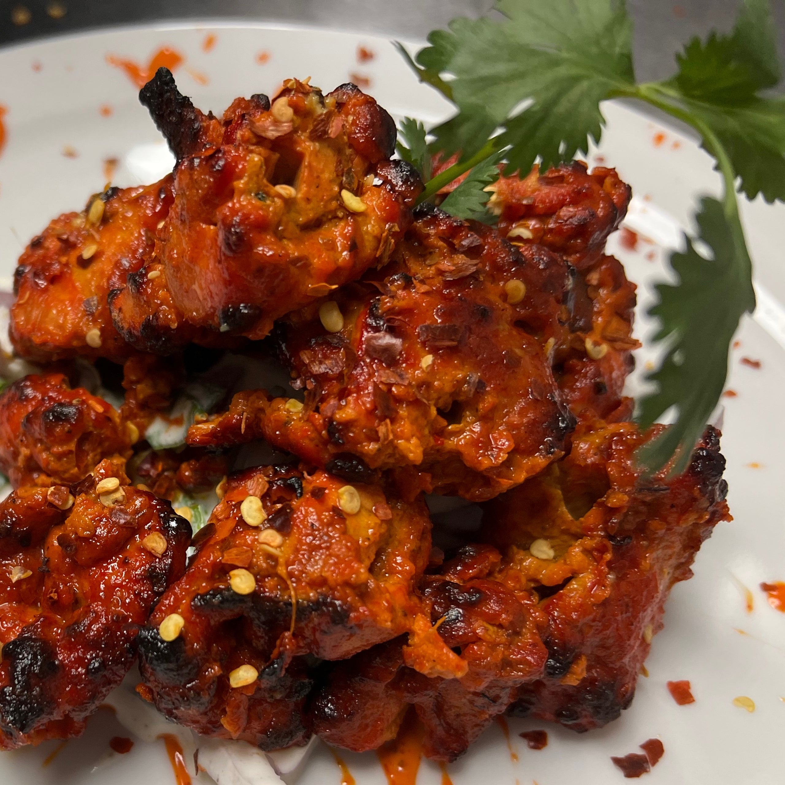 Angara achari chicken tikka (spicy) | Kanishka Cuisine of India